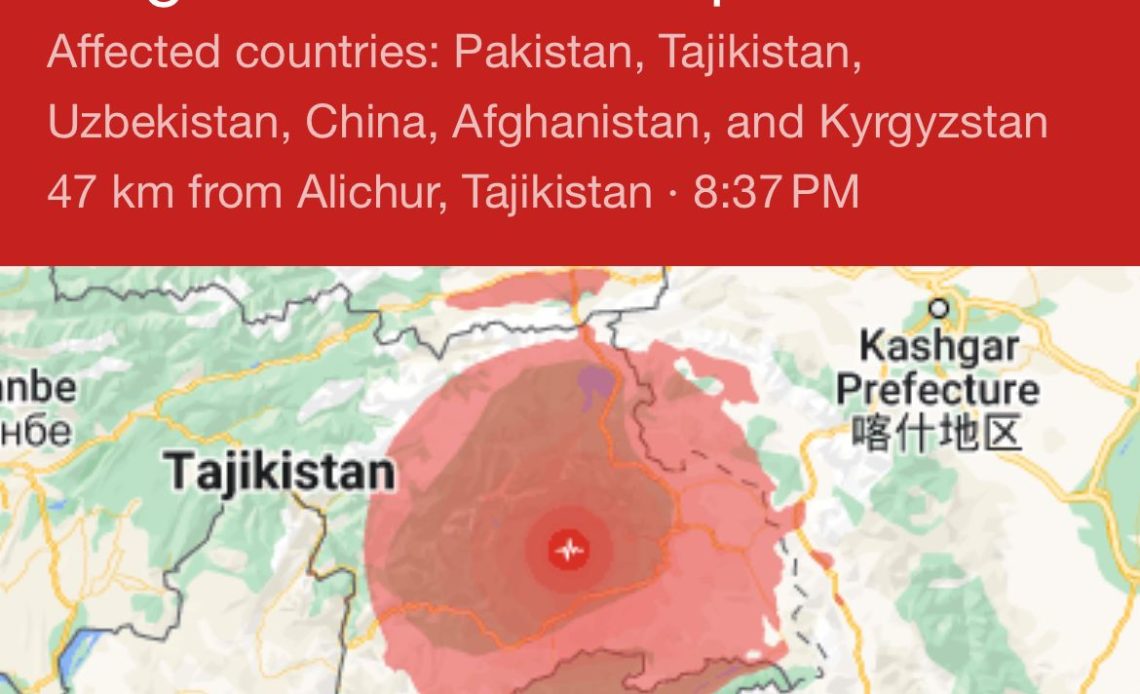 Terremoto De 72 Que Sacudió Tayikistán Y En El Oeste De China El 6970